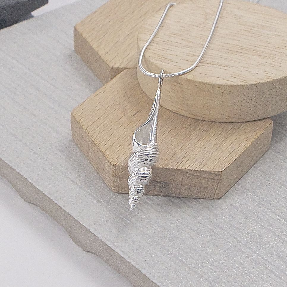 Silver Turret Shell Pendant - Summer and Silver